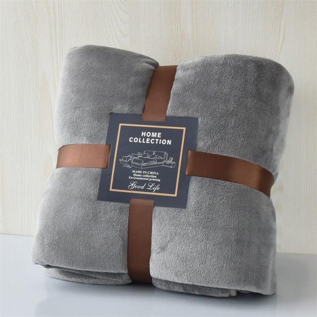 Custom Anti-Pilling Christmas Winter Bed Blanket Flannel Plaid Throw Blanket