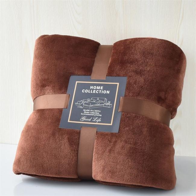 Custom Anti-Pilling Christmas Winter Bed Blanket Flannel Plaid Throw Blanket