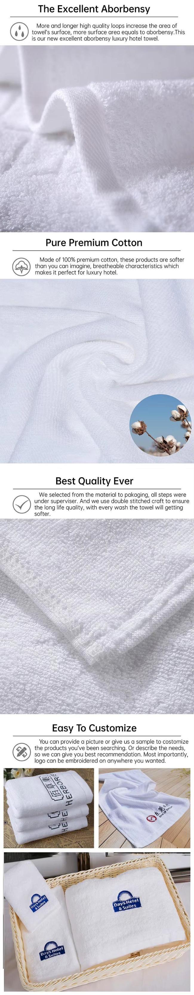 Wholesale New Arrival Luxury Hotel 100% Cotton Towel for SPA