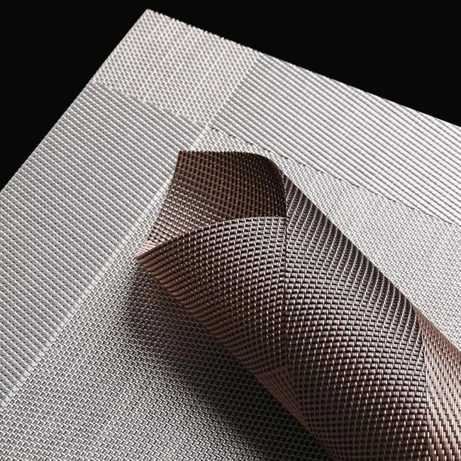 Custom Eco-Friendly Woven Non-Slip Washable PVC Placemat Table Mat