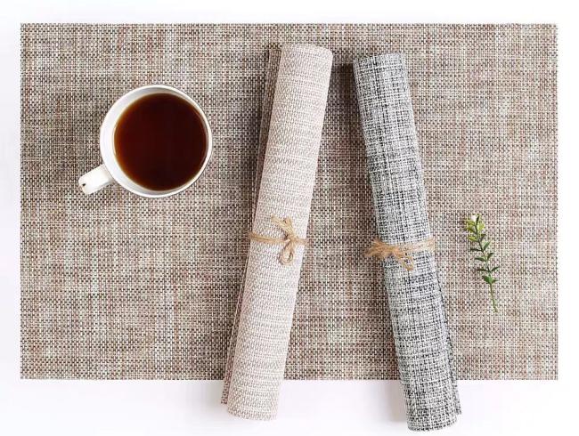 Wholesale Decorative Luxury PVC Table Mats Hotel Restaurant Table Placemats