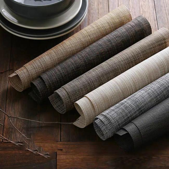 Wholesale Decorative Luxury PVC Table Mats Hotel Restaurant Table Placemats