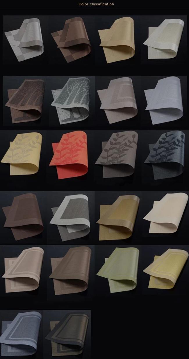 Wholesale Decorative Luxury PVC Table Mats Hotel Restaurant Table Placemats