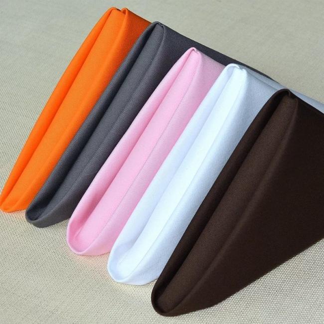 Jacquard Plain Square Solid Color Cotton Napkin for Hotel and Restaurant