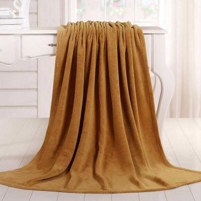 China King Size Cotton Hotel Blanket Plain Style For Long Term Use for sale