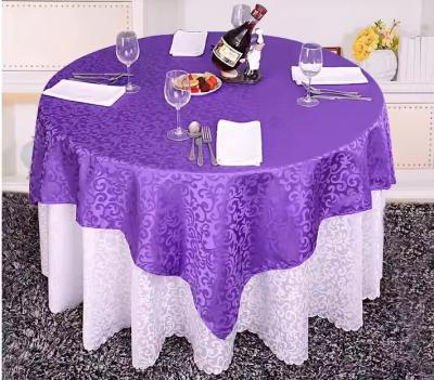 China 50% Cotton 50% Polyester Custom Table Cloth High End High Temperature Resistant for sale