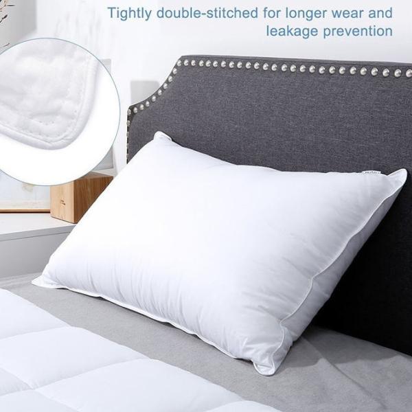 Quality 100% Cotton Soft Hotel Pillows Duck Feather Comfortable And High Durability for sale