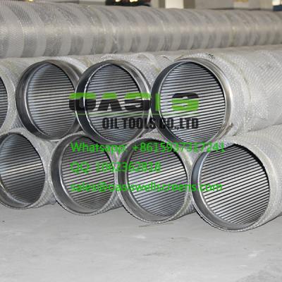 China stainless steel continuous slot wire wrapped water well screens China Supplier for sale