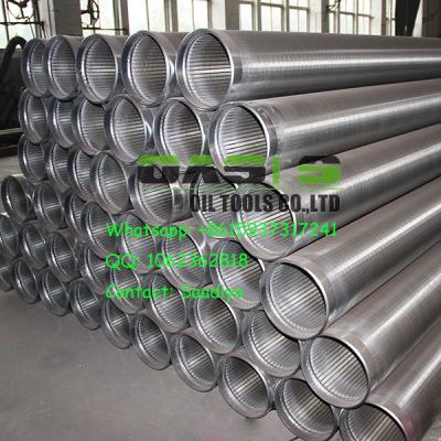 China STC thread end continuous slot water well screens for deep well drilling for sale