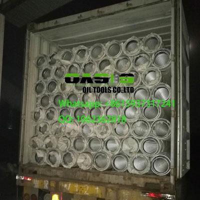 China Low carbon steel galvanzied wire wrapped Johnson screens for well drilling for sale