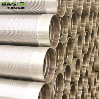 China Stainless steel johnson screens/wire wrap screen/wedge wire screen pipe supplier for sale