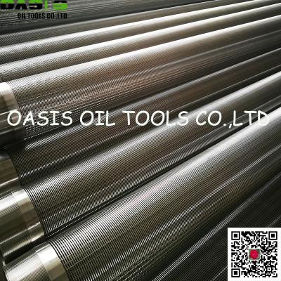 China Continuous Slot Wire Wrap Screens for Oil and Water Well Drilling for sale