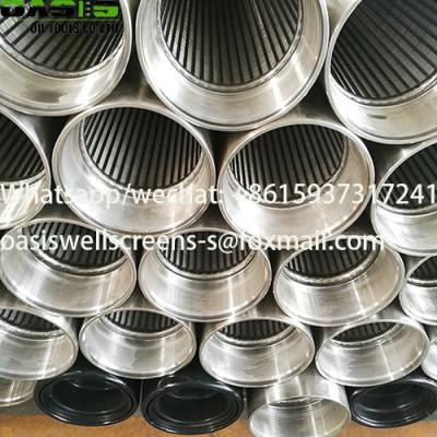 China China factory of Stainless Steel Continuous Slot Johnson Screens Crepines Johnson  for  Water Well Drilling for sale