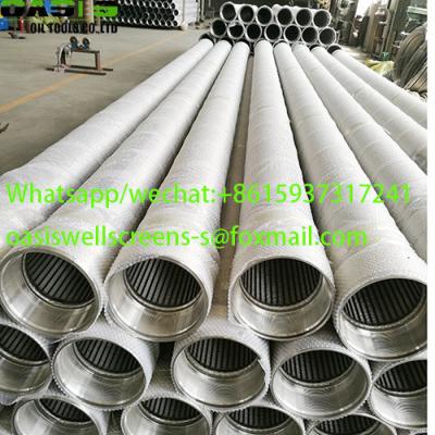 China AISI304L DIN4935 Slot20 Wire Wrapped Water Well Strainer Screen with STC Thread Connection for sale