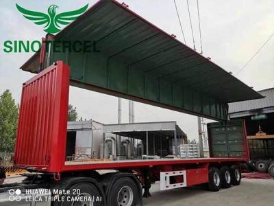 China Red Wingspan Semi Trailer 40000 Kg Semi Transport Trailer for sale