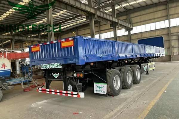 Quality Pallet Transport Sidewall Semi Trailer 20000kg-70000kg Cargo Container Trailer for sale