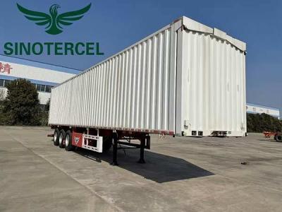 China White Box Semi Trailer Cargo 18 Wheeler Container Customized for sale