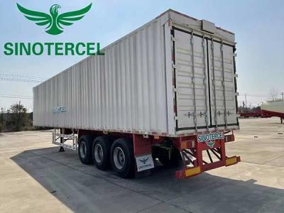 China White Box Semi Trailer Cargo 18 Wheeler Container Customized for sale