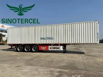 China White Box Semi Trailer Cargo 18 Wheeler Container Customized for sale