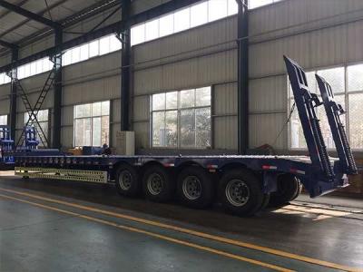 Cina 3 assi Semi-rilegato 60000kg Semi-camione Rilassato a piatta in vendita