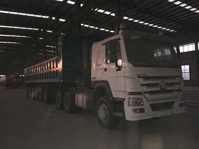 China 25CBM-45CBM Tipper Semi Trailer For Mining And Construction for sale