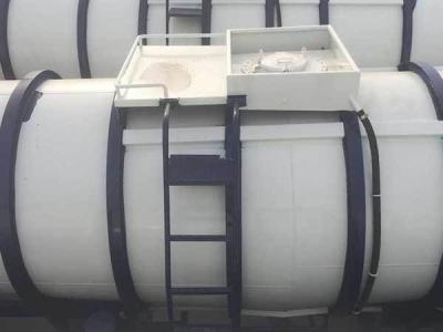 China Tri Axles Chemical Tanker Trailer 55000L Acid Transport Trailers for sale