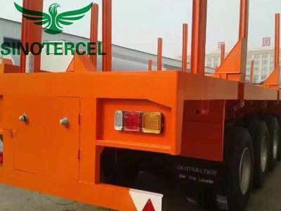 China 30t-60t Log Semi Trailer Wood Semi Log Trailer For Timber Transport for sale