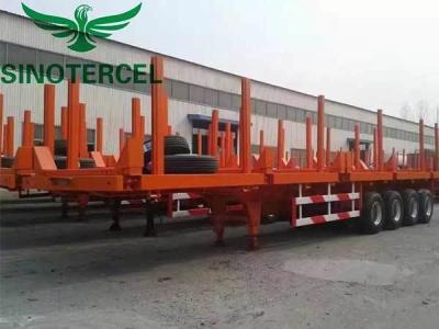 China 30t-60t Log Semi Trailer Wood Semi Log Trailer For Timber Transport for sale