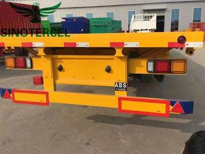 Cina 315 80R22.5 Full Trailer 13T/16T Assi Flatbed Equipment Trailer in vendita