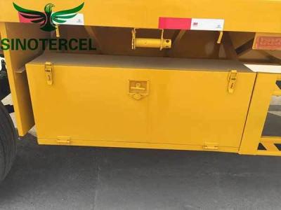 Cina Camionetto a pianta piatta da 53 piedi giallo Q345B in vendita