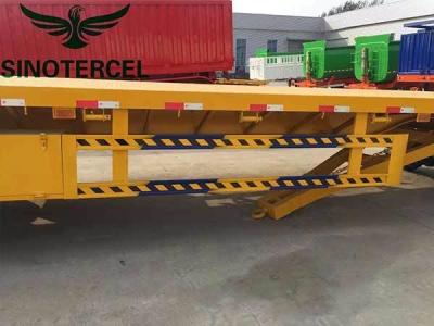 Cina Camionetto a pianta piatta da 53 piedi giallo Q345B in vendita