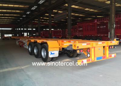 Cina 12pcs pneumatici 40 ft semirimorchio 7 tonnellate 2 asse semirimorchio in vendita