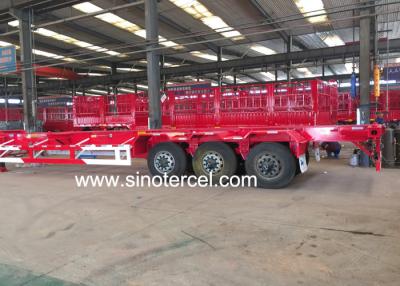 Cina 12pcs pneumatici 40 ft semirimorchio 7 tonnellate 2 asse semirimorchio in vendita