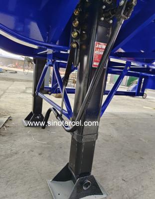 China SGS Flat Bed Semi Trailer 3 Axles With 12pcs Container Twist Lock for sale