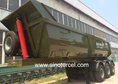 China 3C Approval Tri Axle Semi Tipper Bulk Tipping Trailers Hydraulic System for sale