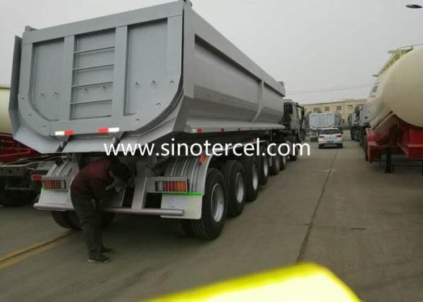 Quality Dump Semi Tipper Trailer With Hydraulic System For Easy Transportation for sale