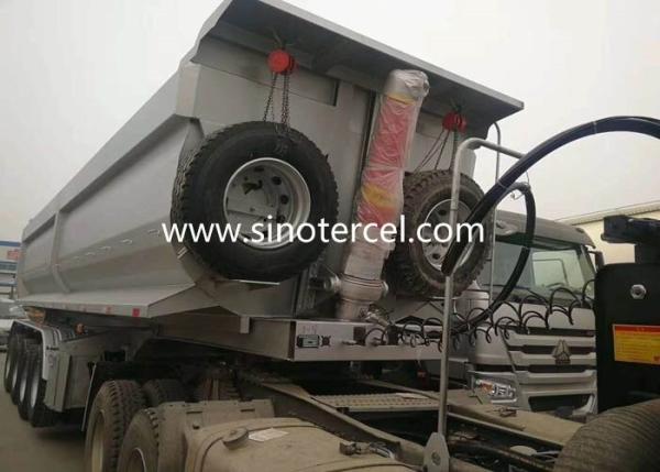 Quality Dump Semi Tipper Trailer With Hydraulic System For Easy Transportation for sale