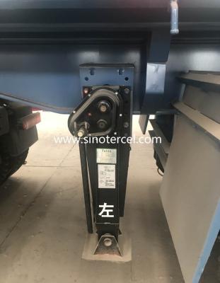 China Leaf Spring 24 Cbm Tipper Semi Trailer Tri Axles With JOST Bolt In King Pin for sale