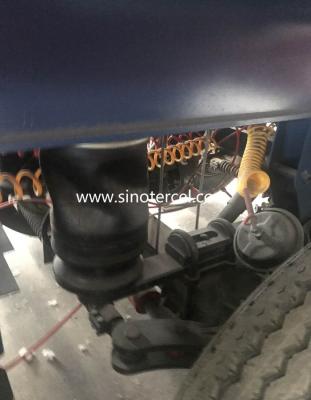 China Semi-Tipper-Anhänger mit drei Achsen-Tipper-Anhänger mit 8 mm Unterplatte zu verkaufen