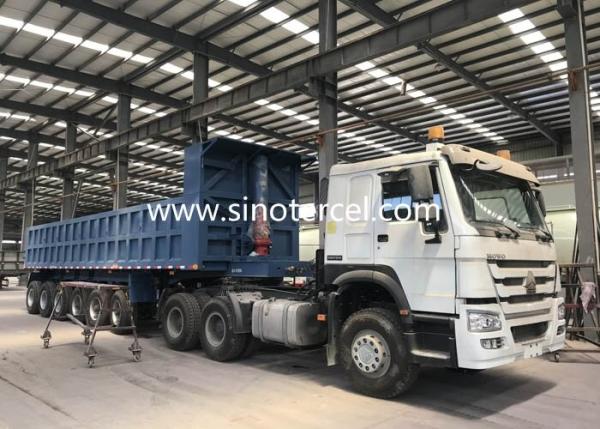 Quality Customizable Leaf Spring Steel Bulk Tipping Trailers For Sale for sale
