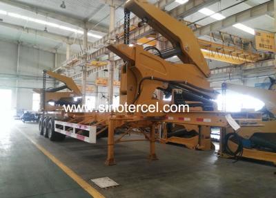 China Tire Size 11R22.5 Sidelifter Trailer Side Unloading Trailer For Construction for sale
