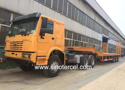 Cina Cargo Semi Low Bed Heavy Duty Semi Lowbed Trailer JOST 3.5 Kingpin in vendita
