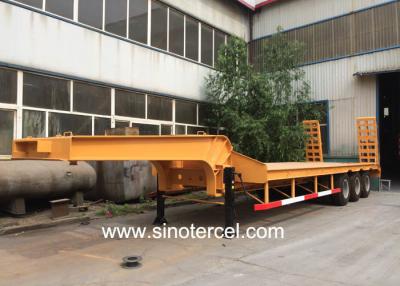 Cina Cargo Semi Low Bed Heavy Duty Semi Lowbed Trailer JOST 3.5 Kingpin in vendita