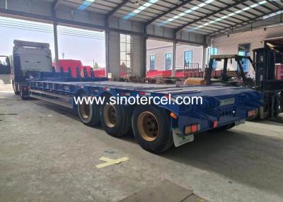Cina Blu 40 Ft Semi letto basso rimorchio 30-100t carico regolazione idraulica in vendita