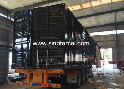 Cina 53 ft Semi Truck Box Trailers 50000kg Semi Trailer Storage Container in vendita