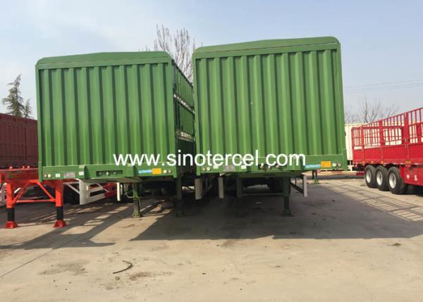 Quality 2 Axle Fence Semi Trailer 30 Tons Semi Container Trailer for sale