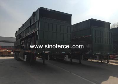 China 40000kg Sidewall Semi Trailer Shipping Container Trailer For Bulk Cargo for sale