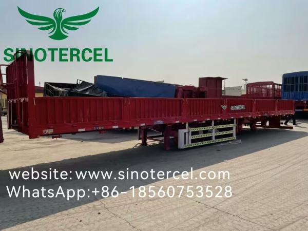 Quality Pallet Transport Sidewall Semi Trailer Cargo Container Trailer 20-70 Tons for sale