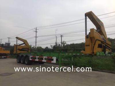 Cina Rimorchio con gru laterale da 20 piedi Container con sollevatore laterale da 37 tonnellate da 40 piedi in vendita
