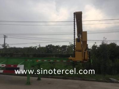 Cina Rimorchio con gru laterale da 20 piedi Container con sollevatore laterale da 37 tonnellate da 40 piedi in vendita